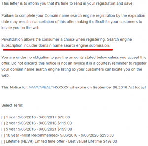 Internet Domain Name Services Scam, Beware - Passive Income For All