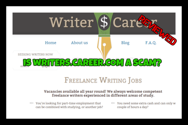 Is WritersCareer.com a Scam?[Leads to Another Site,Scam?] - Passive ...